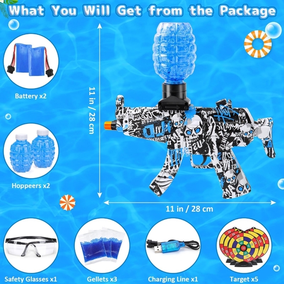 Toys | Gel Blaster Automatic Splatter Blaster Mp5 Splat Toy 3100 Water ...